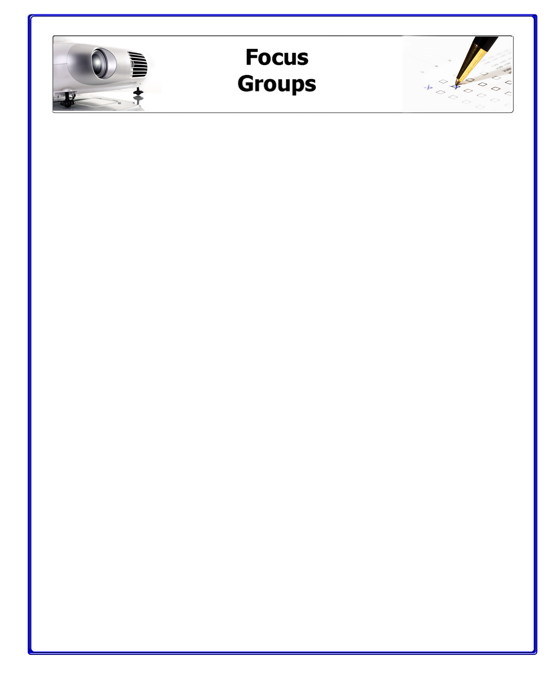 Law Media Productions - Legal Focus Groups, Focus Group, Memphis TN